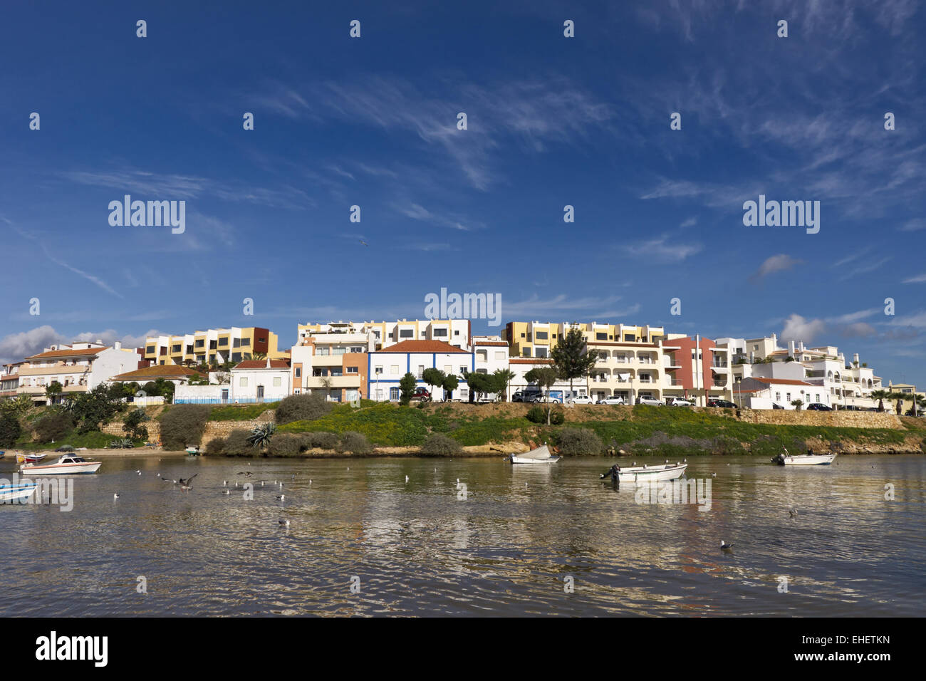City Panorama of Ferragudo Stock Photo - Alamy