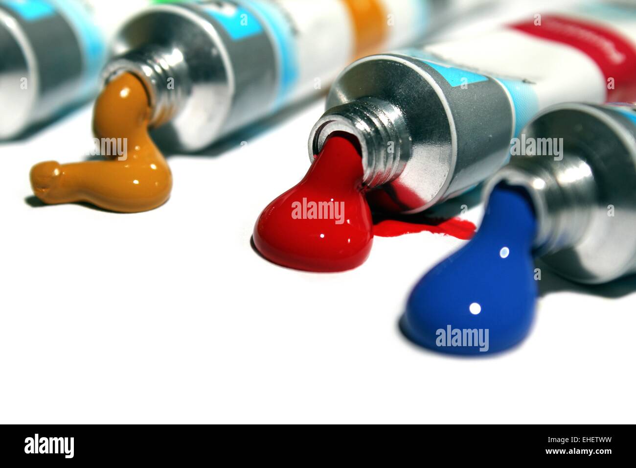 an color tubes close up shot Stock Photo - Alamy
