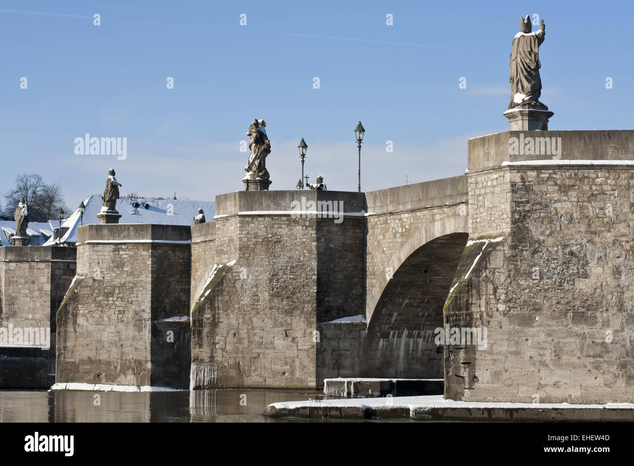 old stone bridge in Wuerzburg, Germany Stock Photo - Alamy