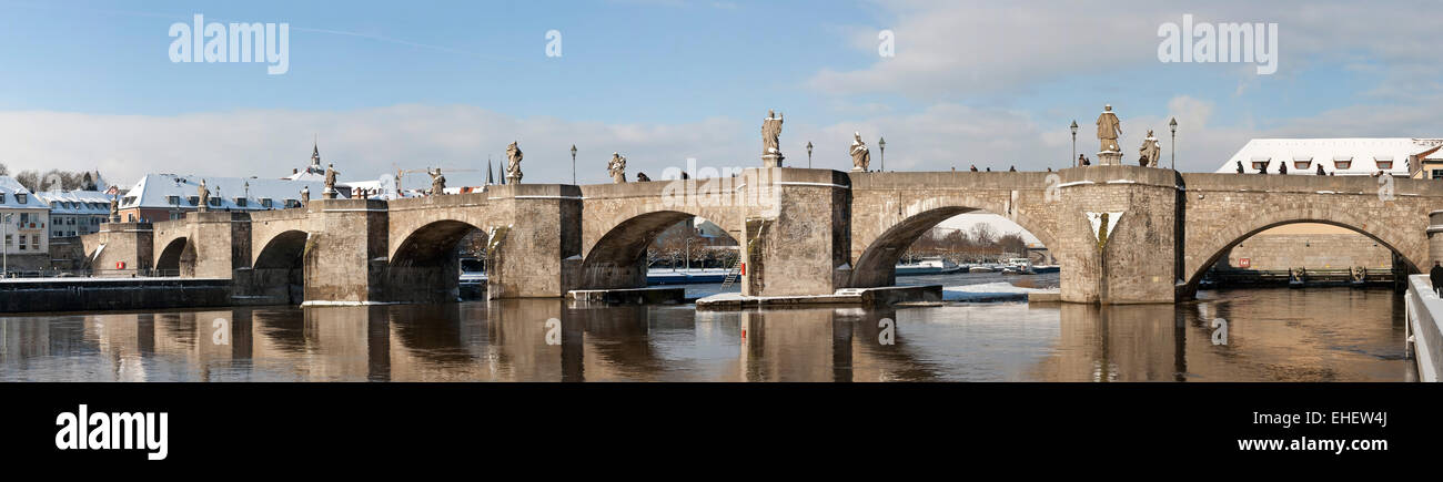 old stone bridge in Wuerzburg Germany Stock Photo - Alamy