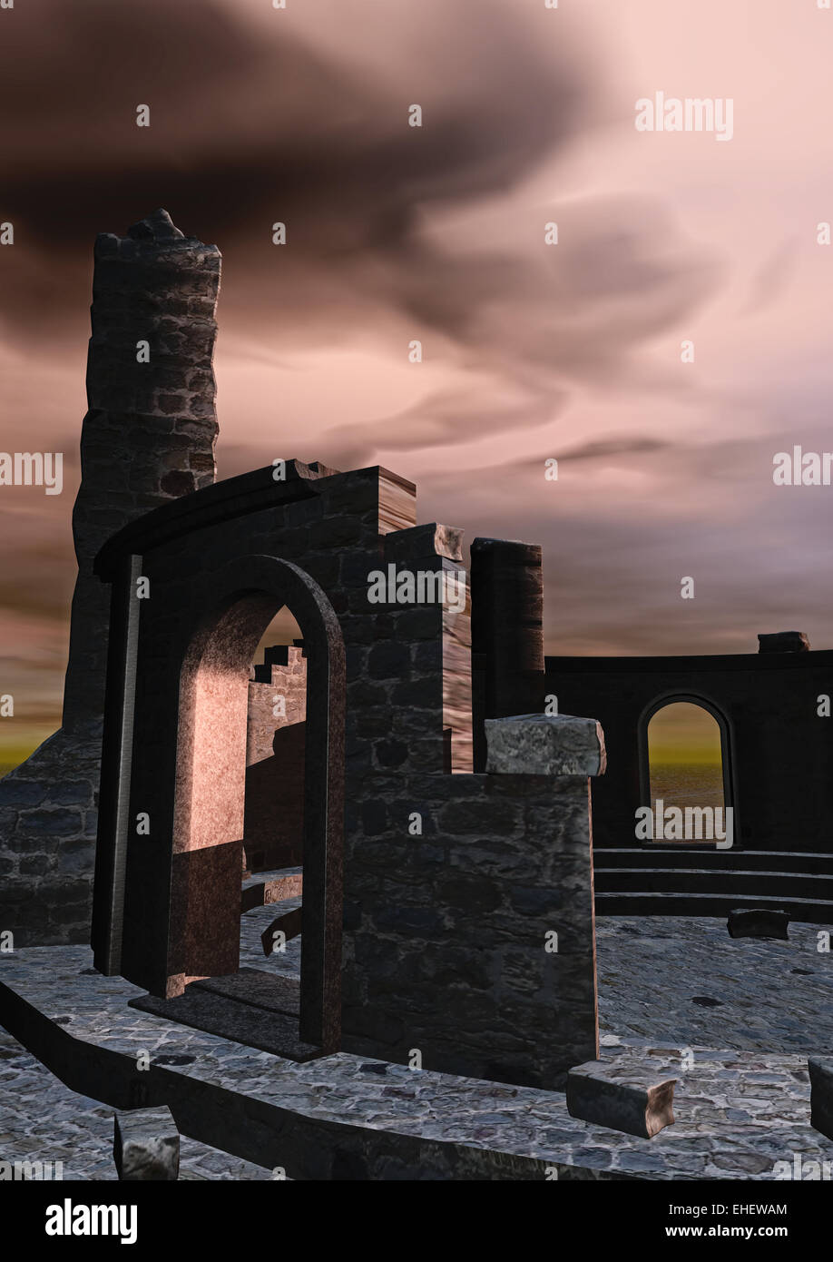 Fantastic ruin hi-res stock photography and images - Alamy