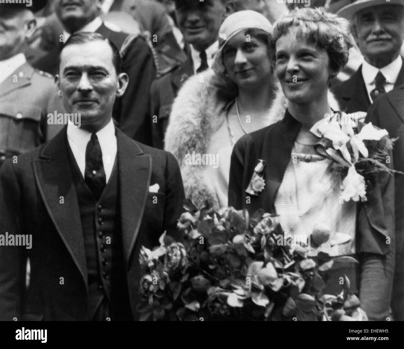 Vintage photo of American aviation pioneer and author Amelia Earhart ...