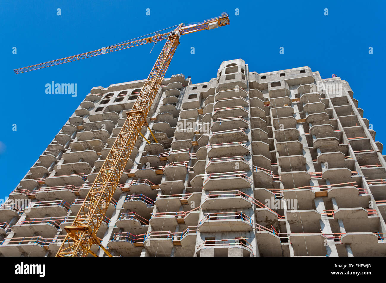 Construction of high-rise residential building Stock Photo - Alamy