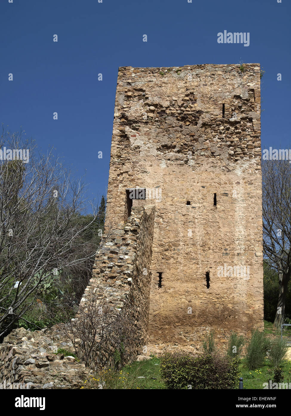Iglesias with Castello Salvaterra, Sardinia Stock Photo - Alamy