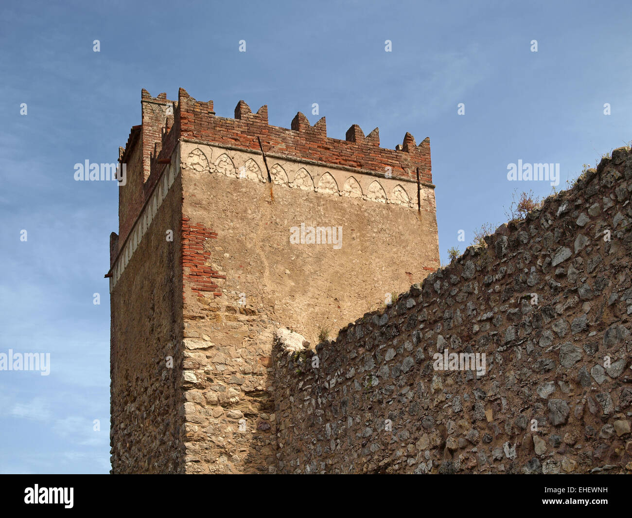 Iglesias, Castle Castello Salvaterra, Sardinia Stock Photo - Alamy