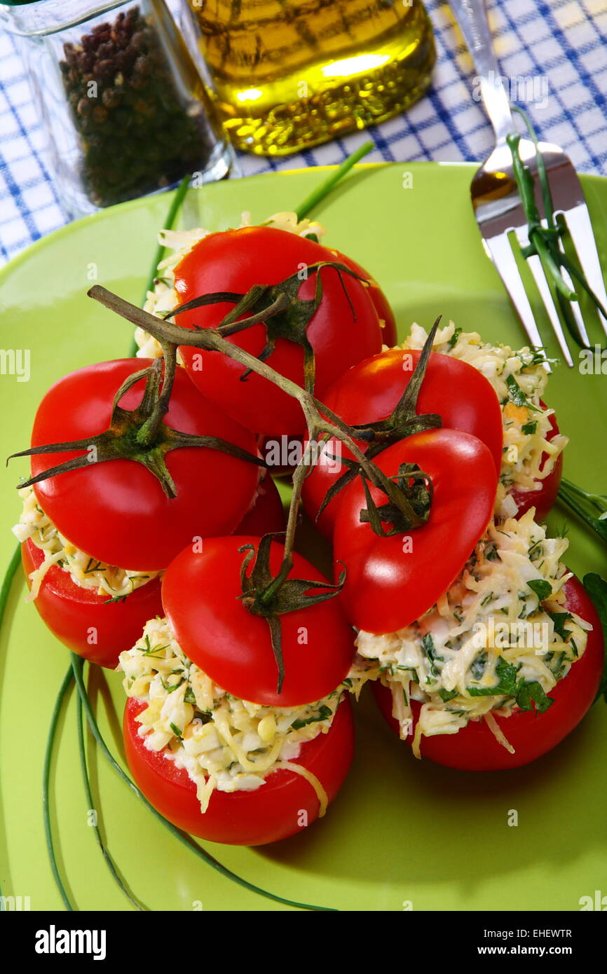 Yellow tomatoes stuffed hi-res stock photography and images - Alamy