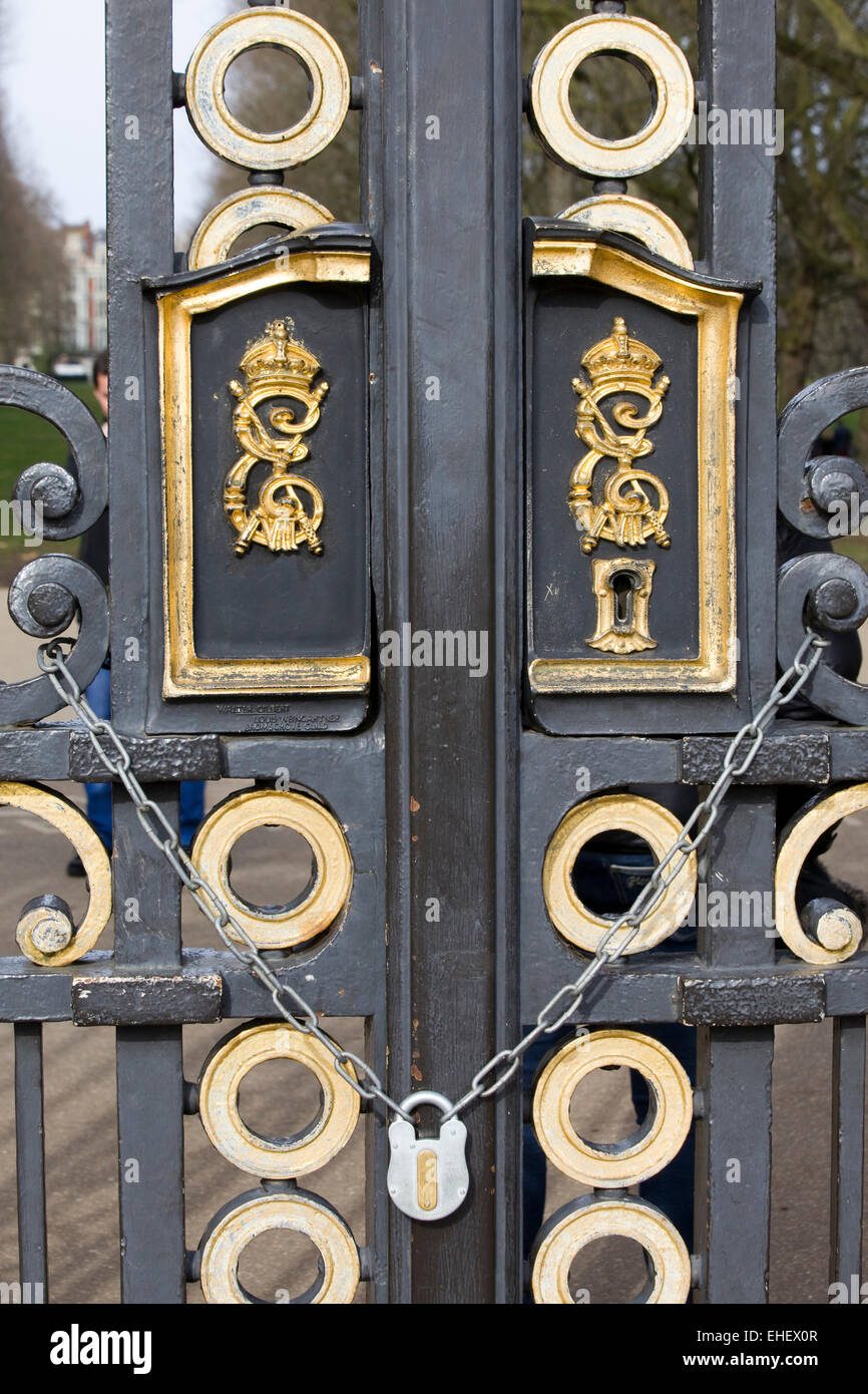 Gilded Decoration on Canada Gate Green Park London England Stock Photo ...
