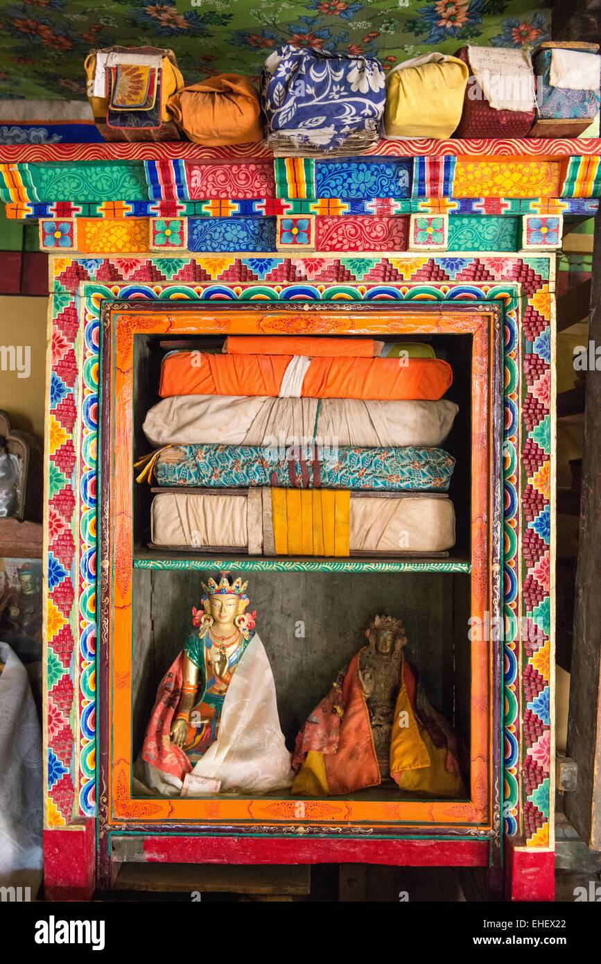 Sacred Relics, Bardan Gompa Stock Photo - Alamy