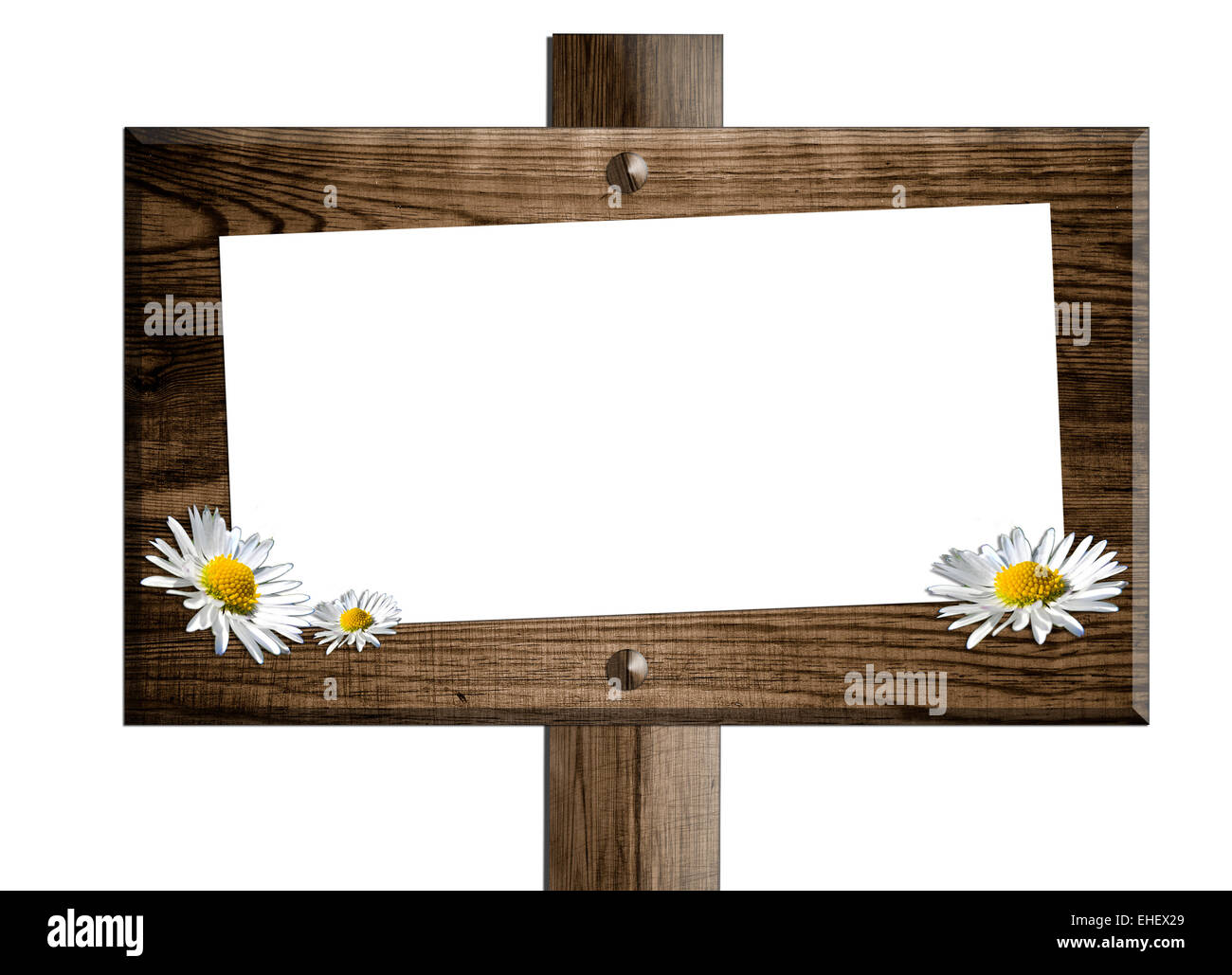 Wooden sign board Stock Photo - Alamy