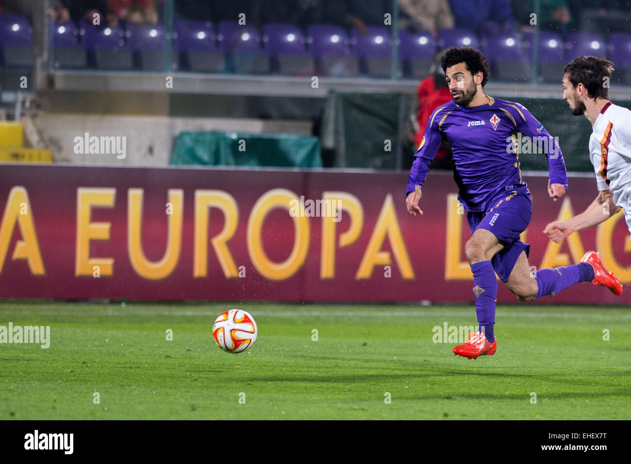 Mohamed salah roma fiorentina hi-res stock photography and images - Alamy