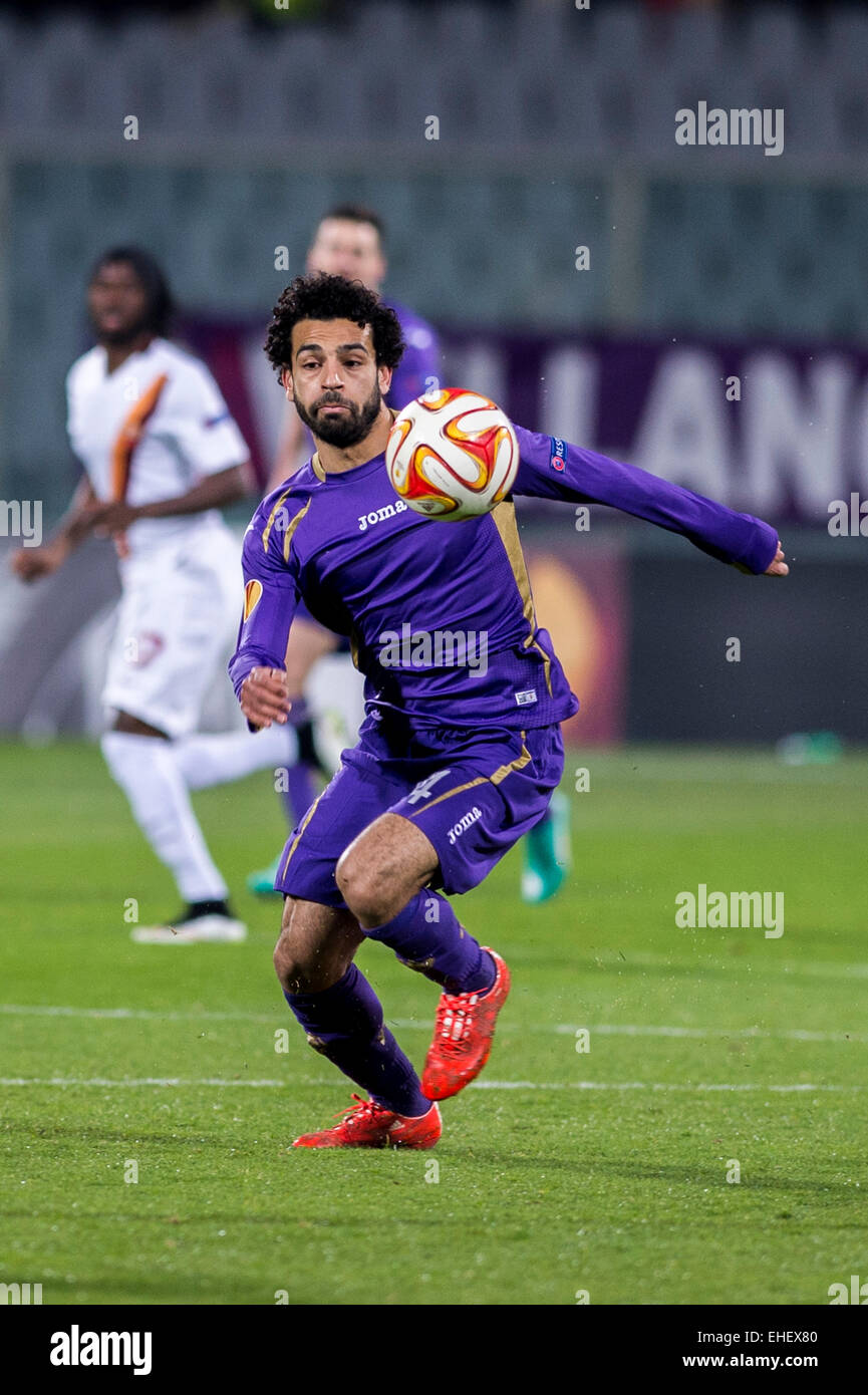 Mohamed salah roma fiorentina hi-res stock photography and images - Alamy