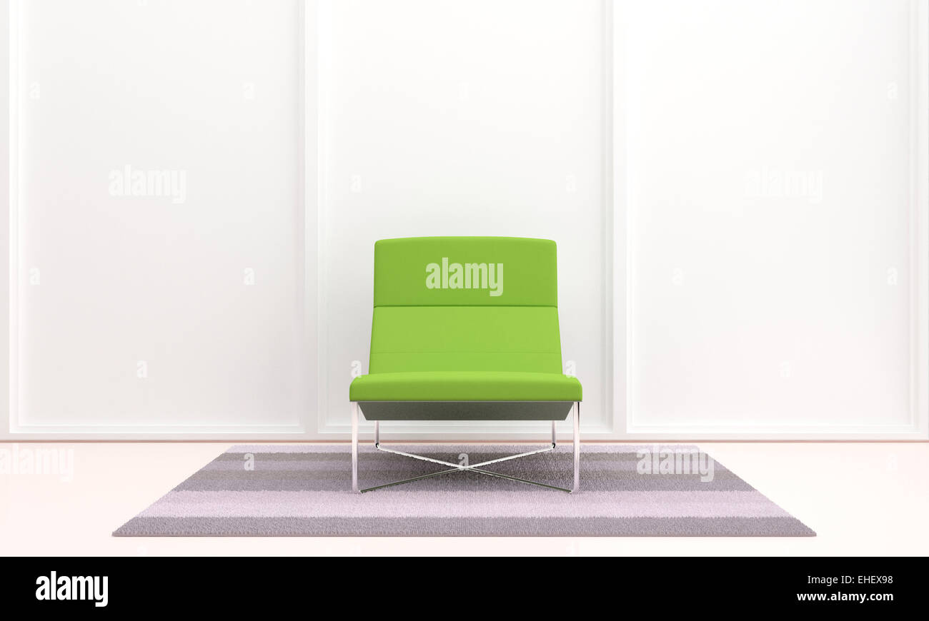 Green seat in interior Stock Photo - Alamy