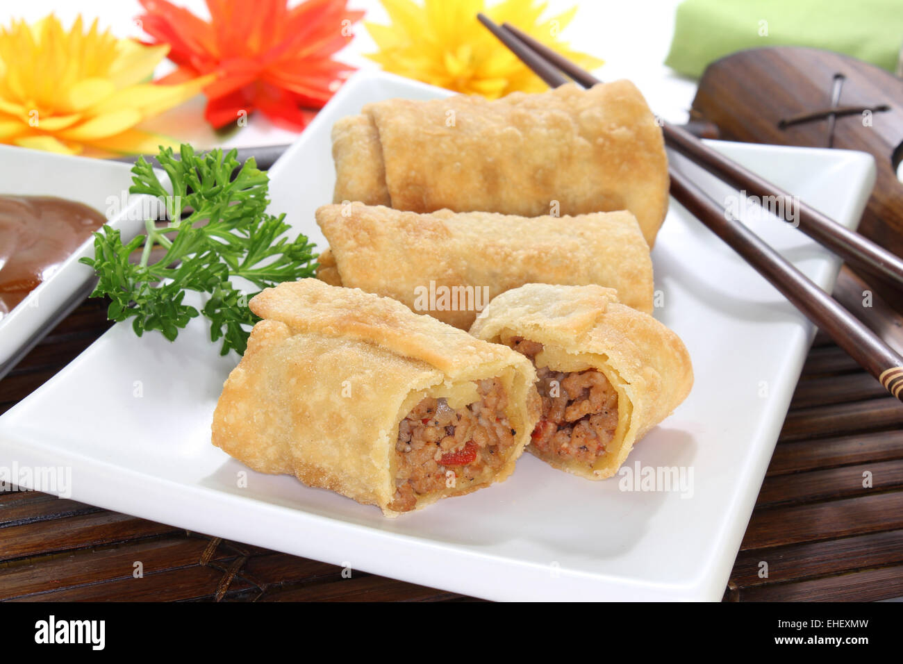 Ground pork rolls hi-res stock photography and images - Alamy