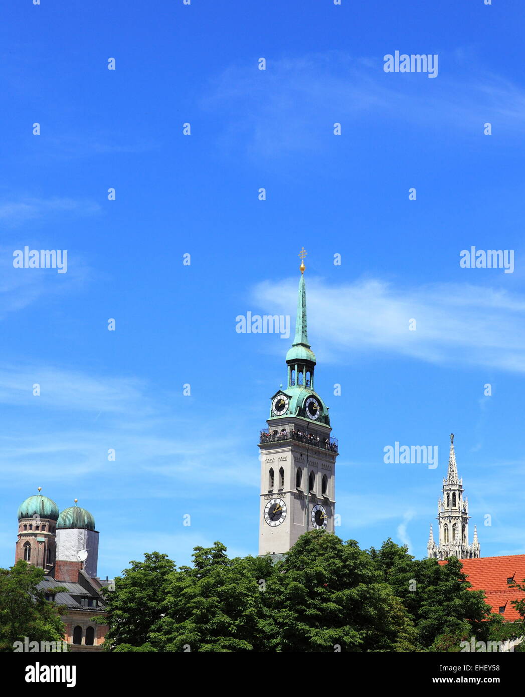 Munich alter peter tower hi-res stock photography and images - Alamy