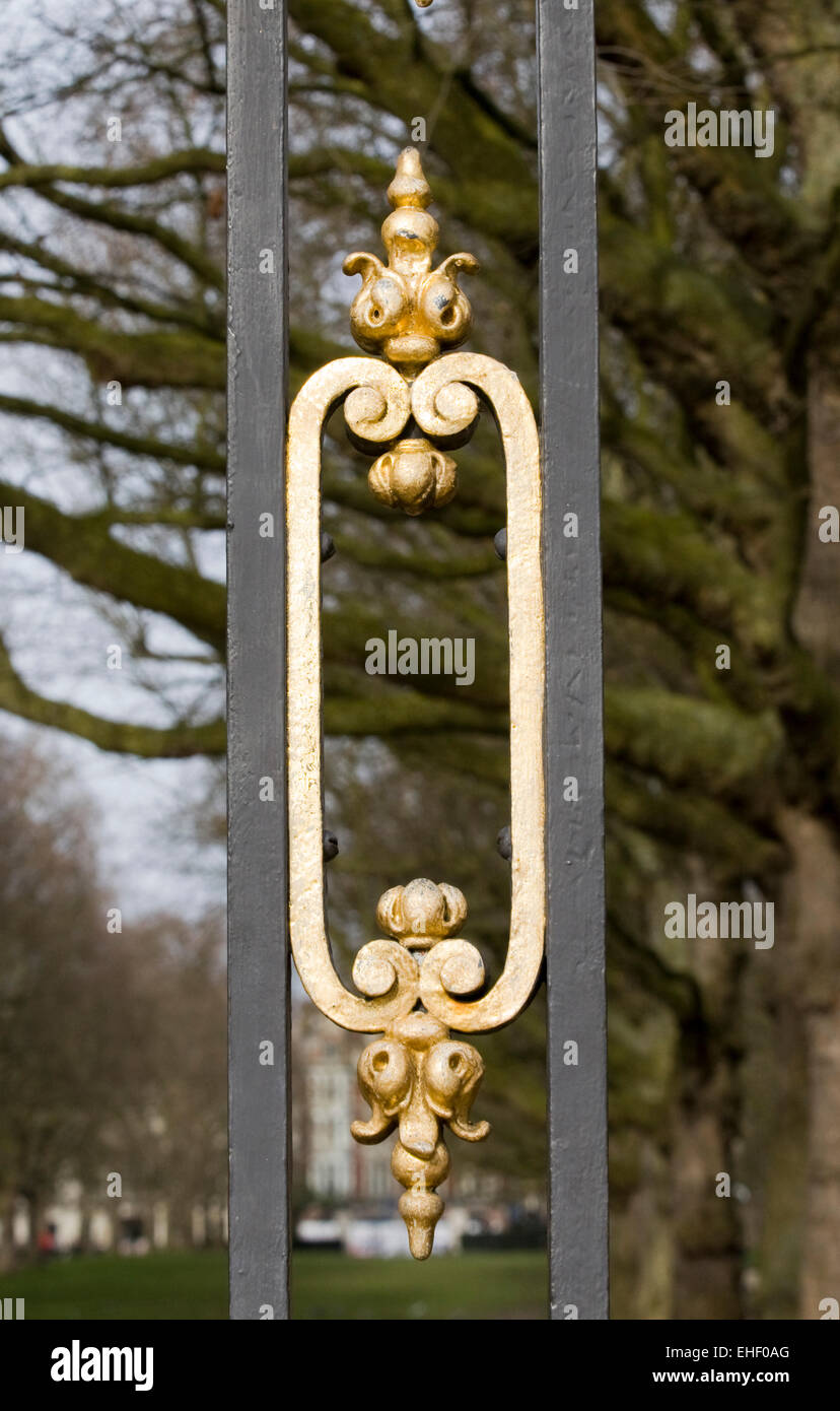 Gilded Decoration on Canada Gate Green Park London England Stock Photo ...