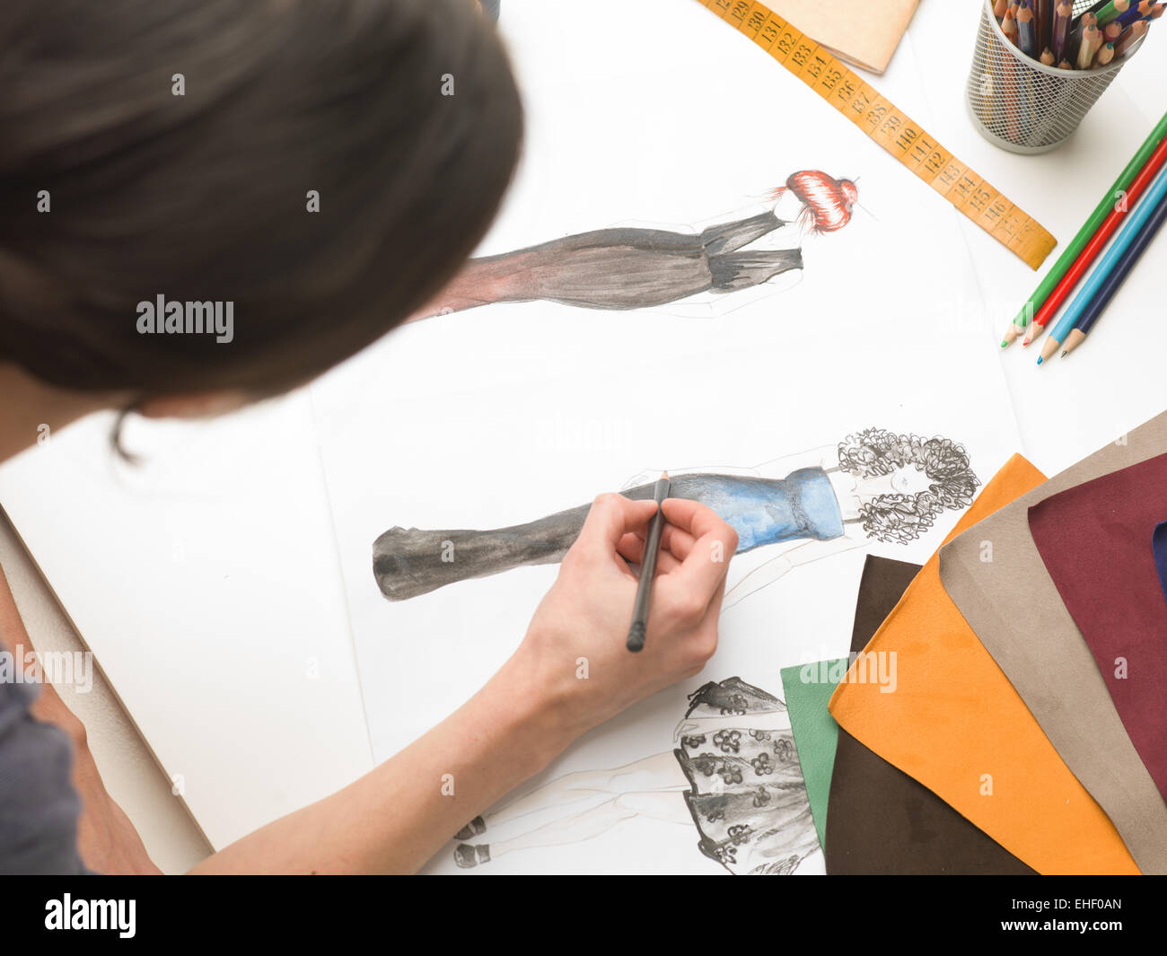 Female graphic designer drawing concept hi-res stock photography and ...