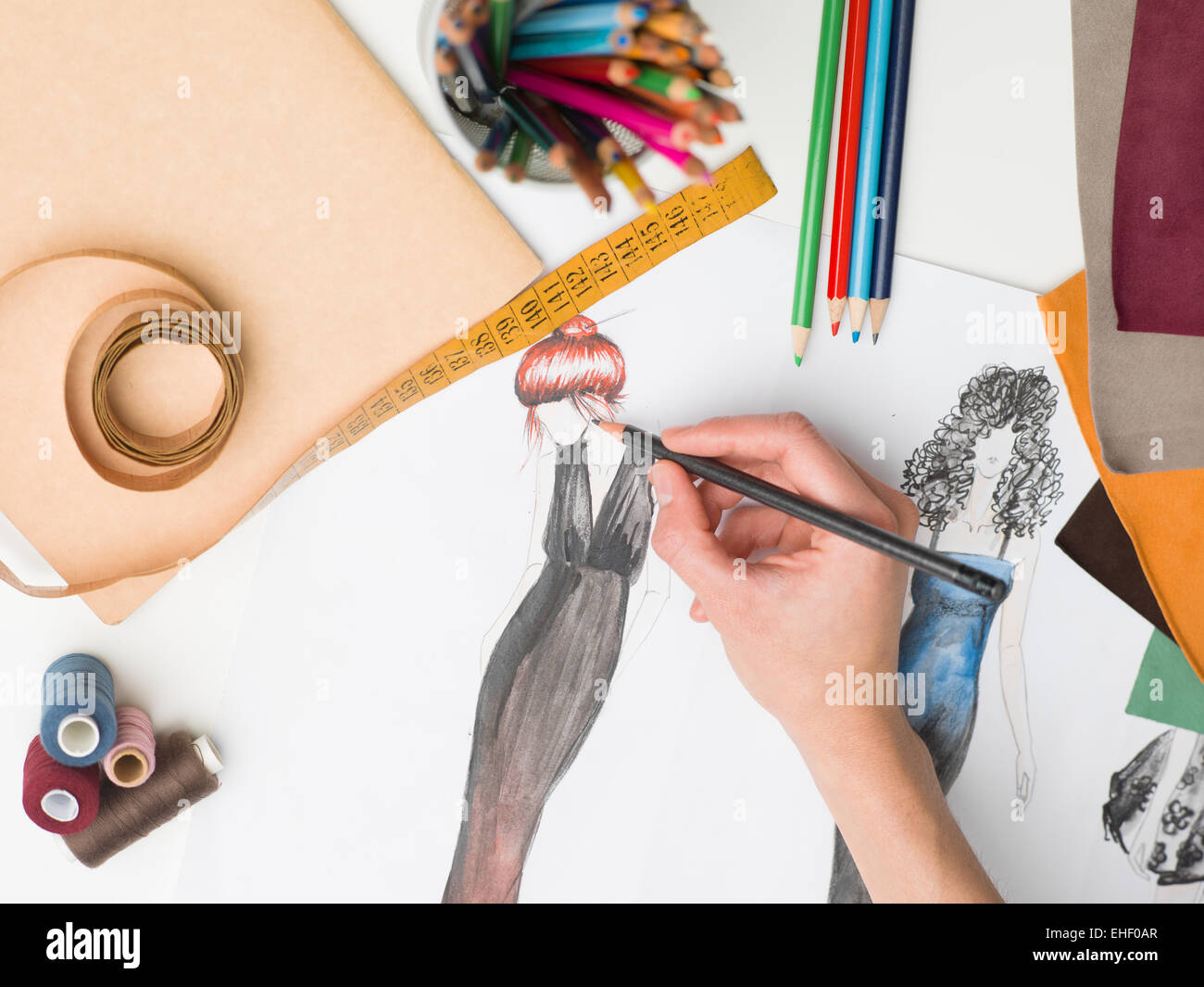 Fashion sketch hi-res stock photography and images - Alamy