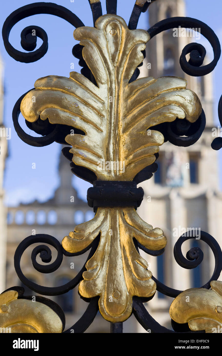 Gilded Decoration on Canada Gate Green Park London England Stock Photo ...