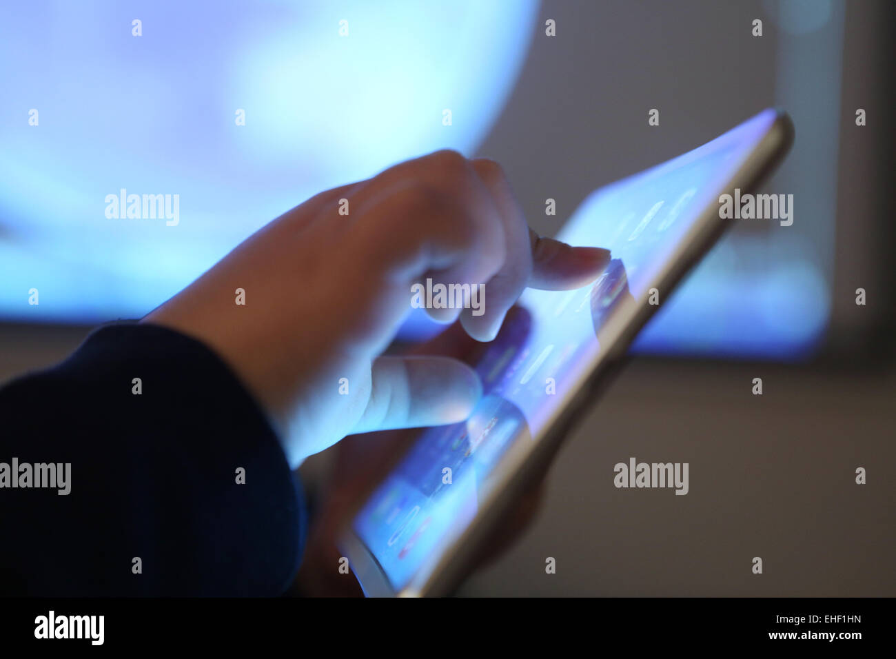 Finger tablet touch 10 years hi-res stock photography and images - Alamy