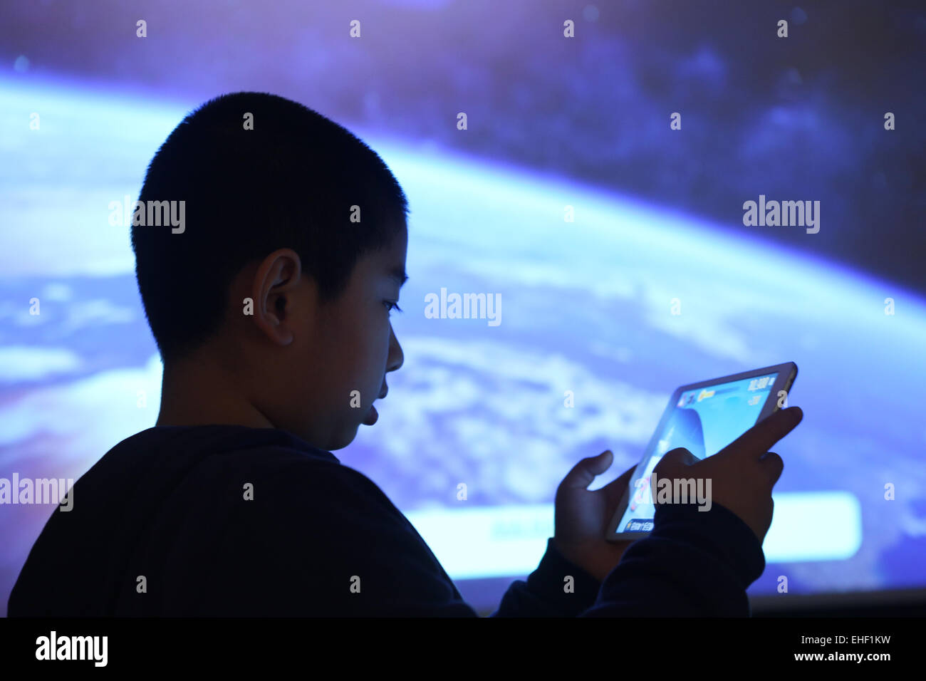 Indian boy learning computer hi-res stock photography and images - Alamy