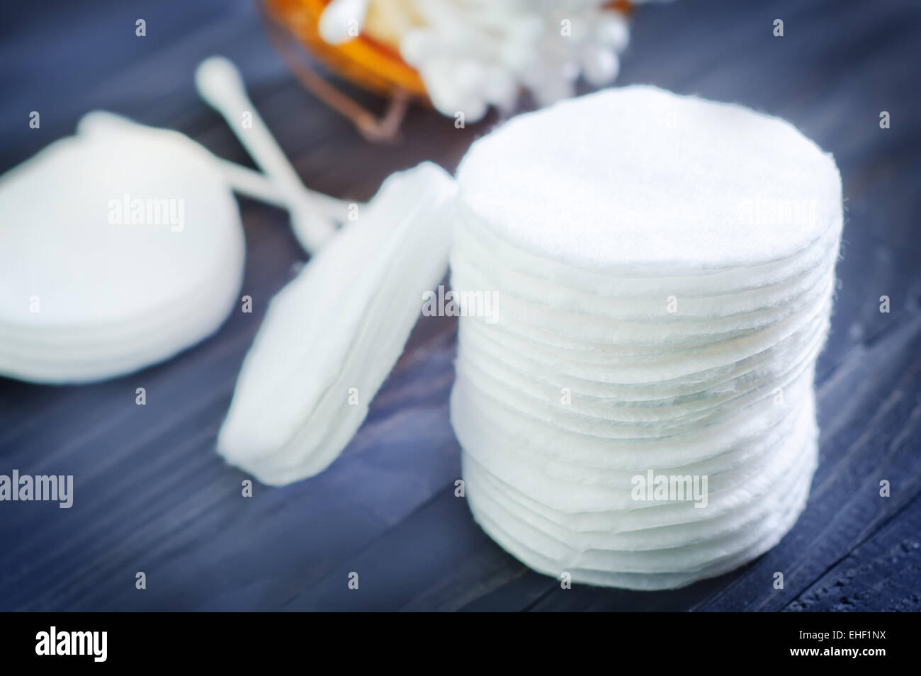 cotton stick and cotton disk Stock Photo - Alamy