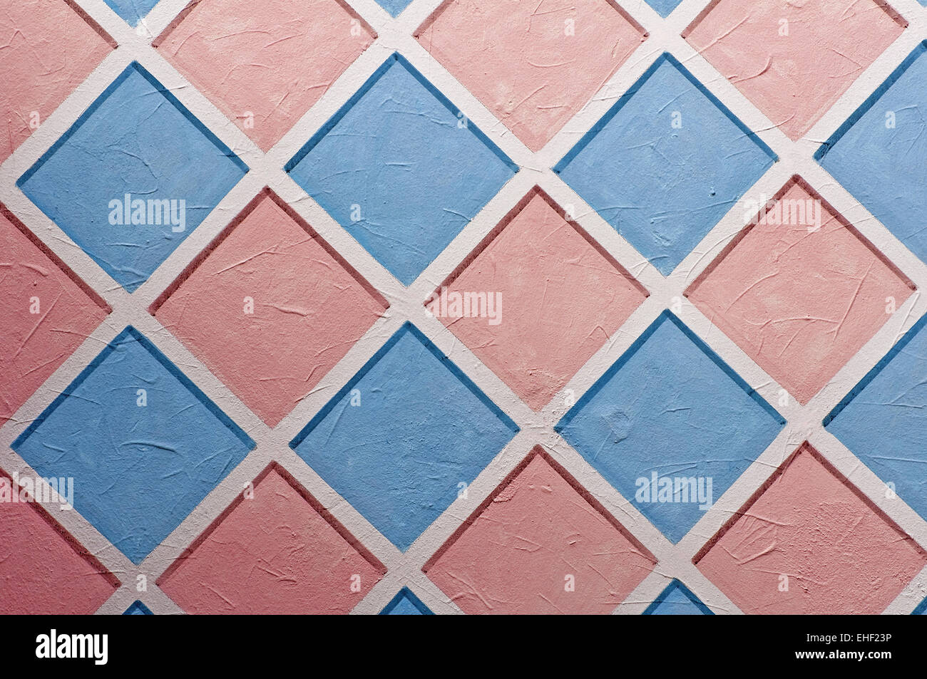 Painted wall, diamond pattern Stock Photo - Alamy