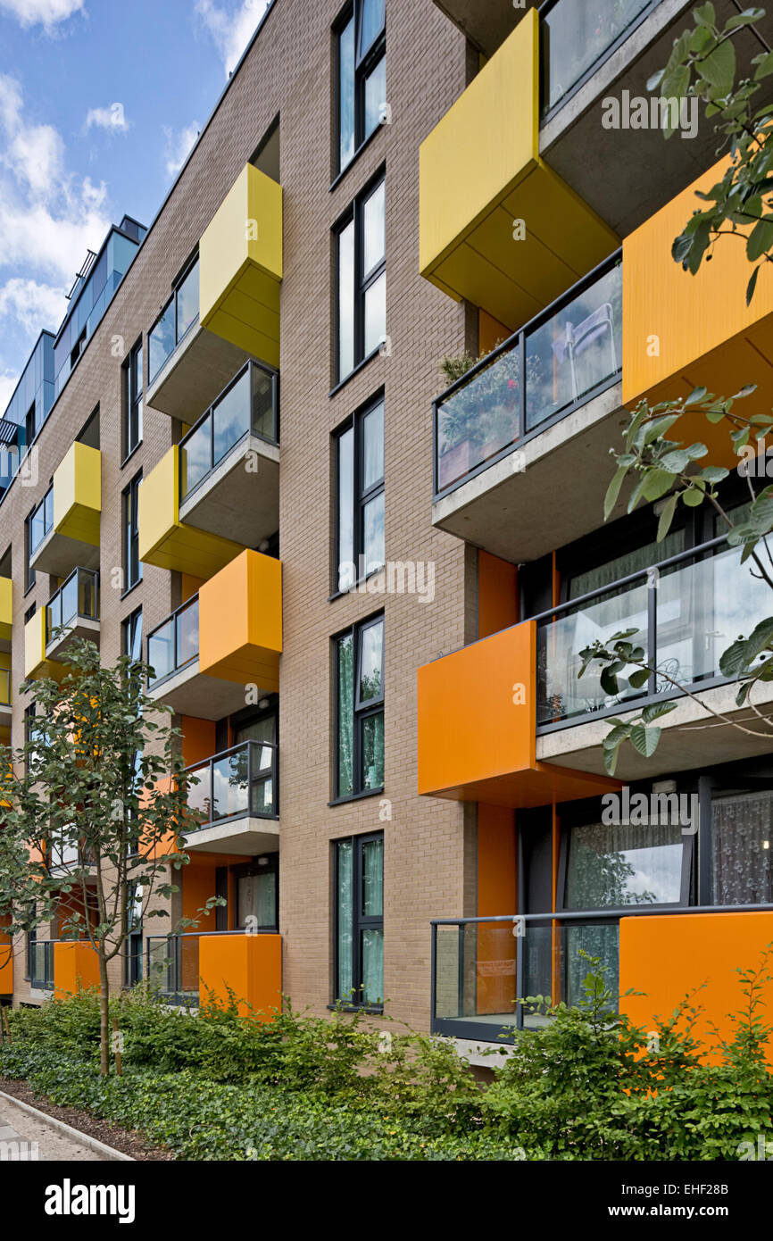 Lewisham Road elevation. Central Park Apartments, Lewisham., London ...