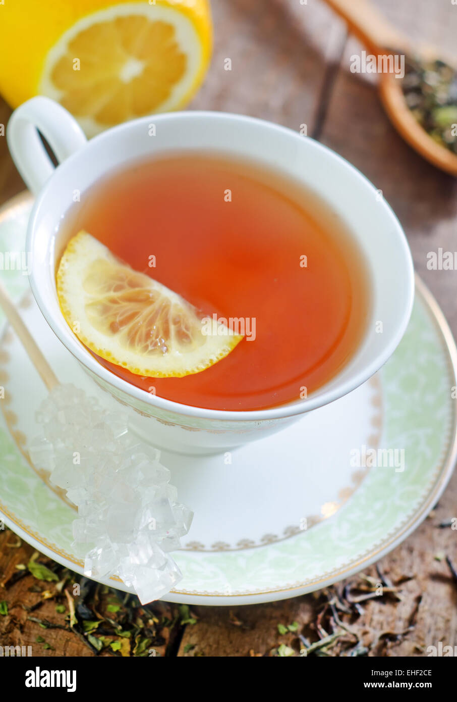 tea with lemon Stock Photo - Alamy