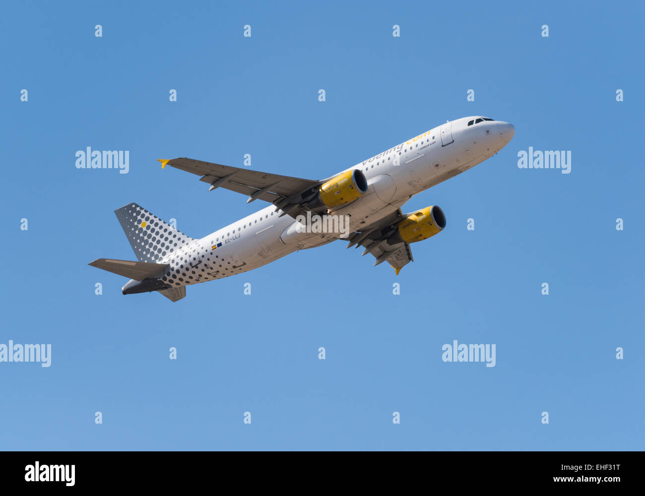 Flying to spain airplane hi-res stock photography and images - Alamy