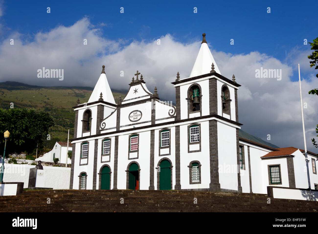Church of Sao Mateus, Sao Mateus, Pico Island, Azores, Portugal Stock ...