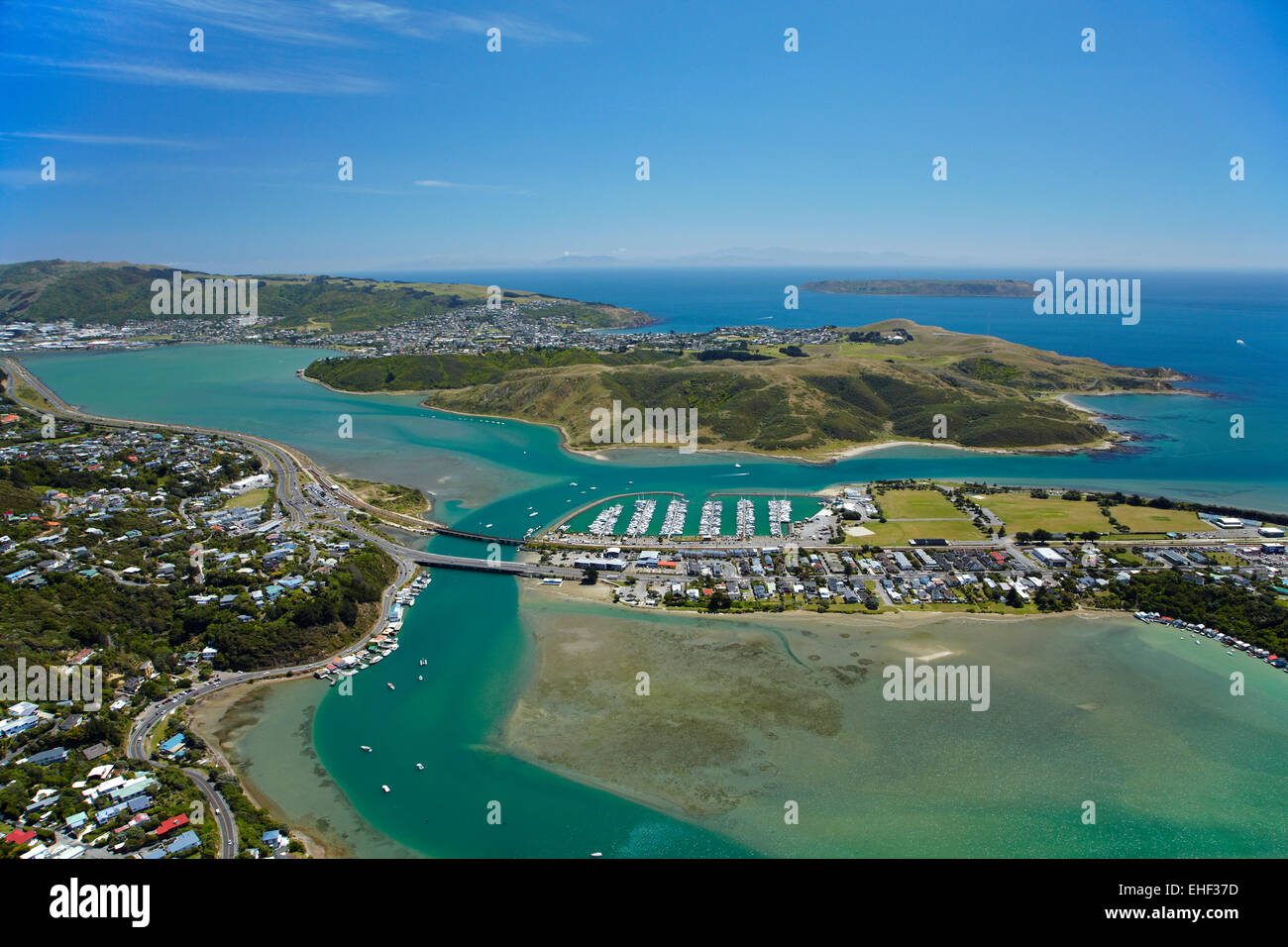 Pauatahanui Inlet and Mana Marina, Porirua Harbour, Wellington Region ...
