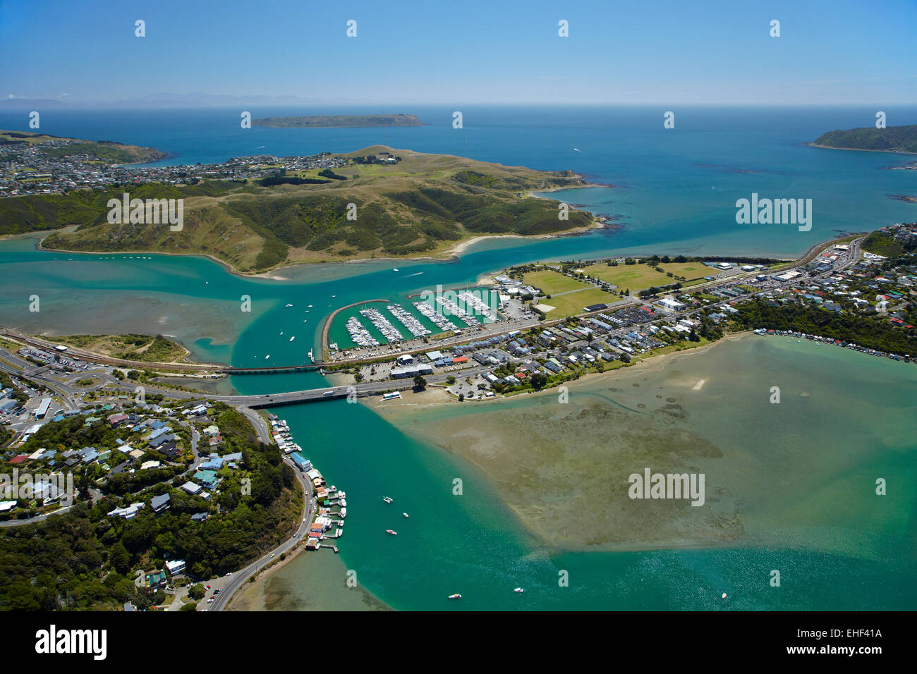 Pauatahanui Inlet and Mana Marina, Porirua Harbour, Wellington Region ...
