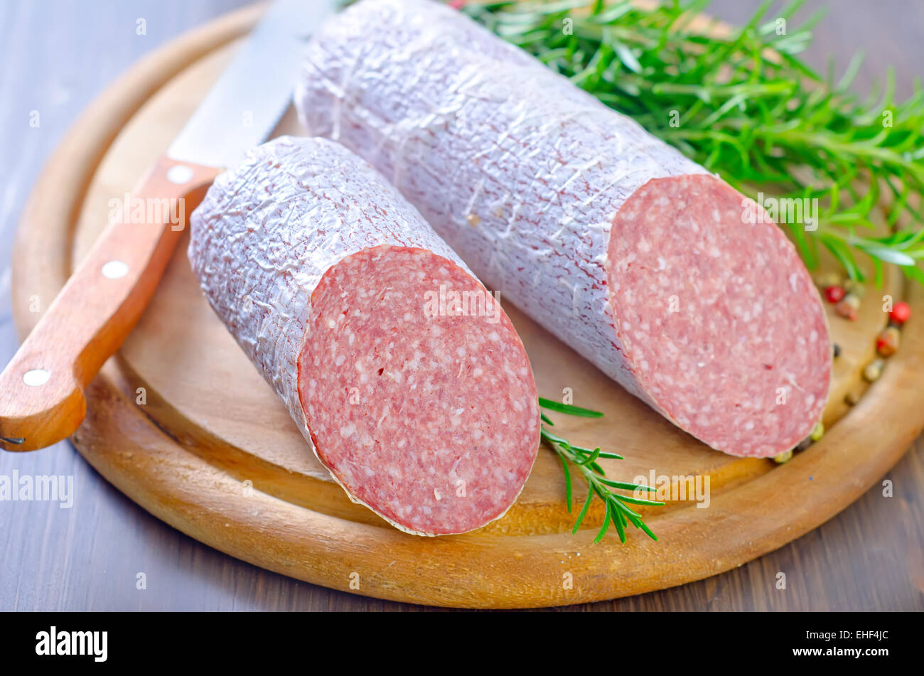 Salami of venison hi-res stock photography and images - Alamy