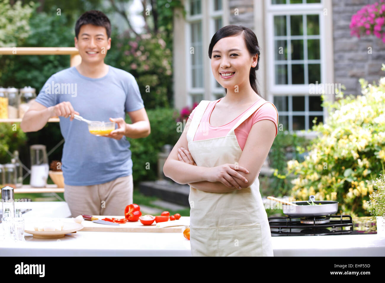 Outdoor kitchen chinese hi-res stock photography and images - Alamy