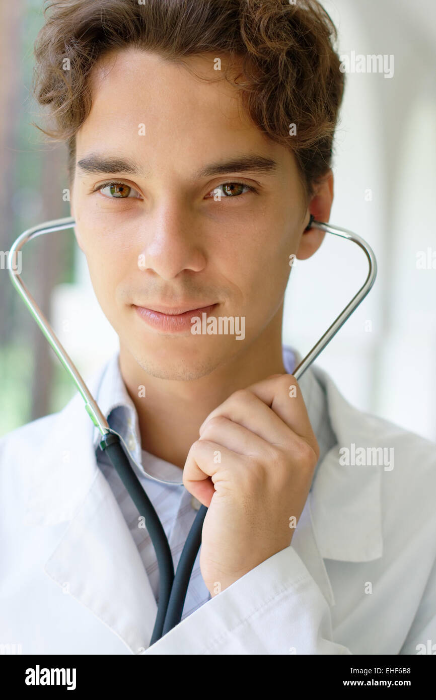 Close up male student doctor hi-res stock photography and images - Alamy