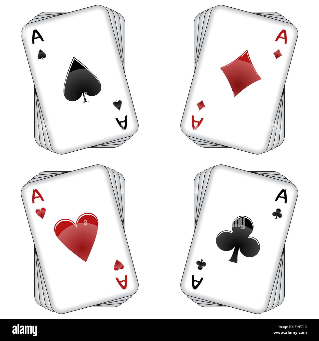 aces playing cards Stock Photo - Alamy