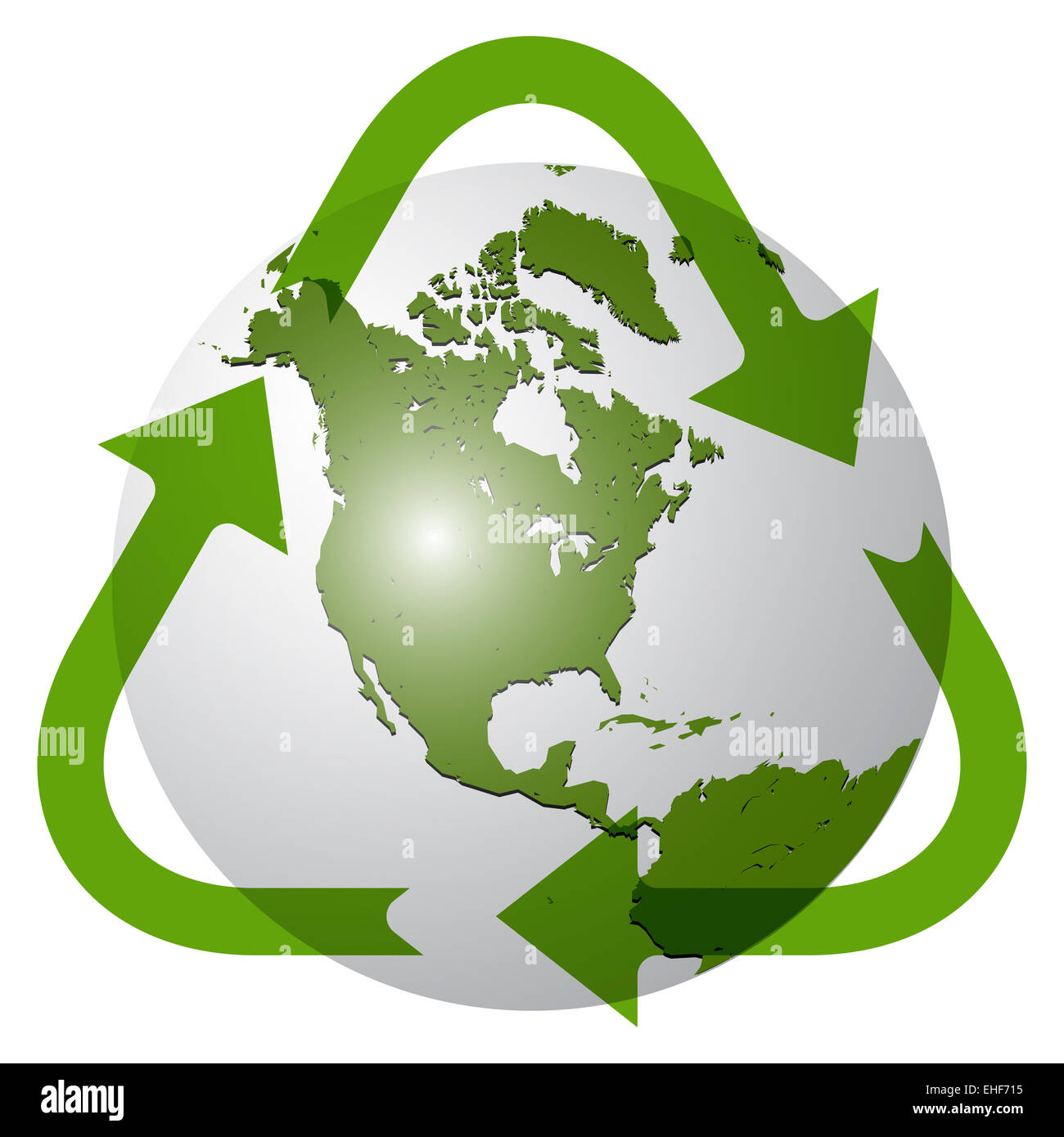 recycle earth globe Stock Photo - Alamy