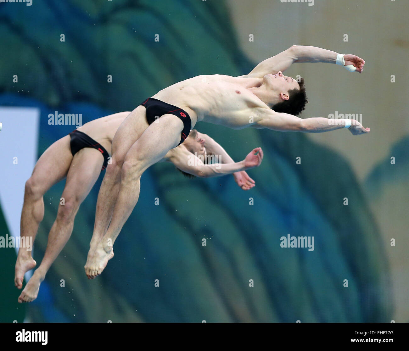Beijing, China. 13th Mar, 2015. Patrick Hausding and Sascha Klein of ...