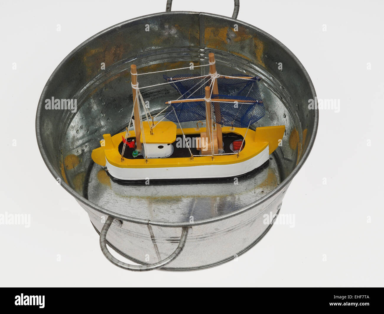 boat in bucket Stock Photo - Alamy