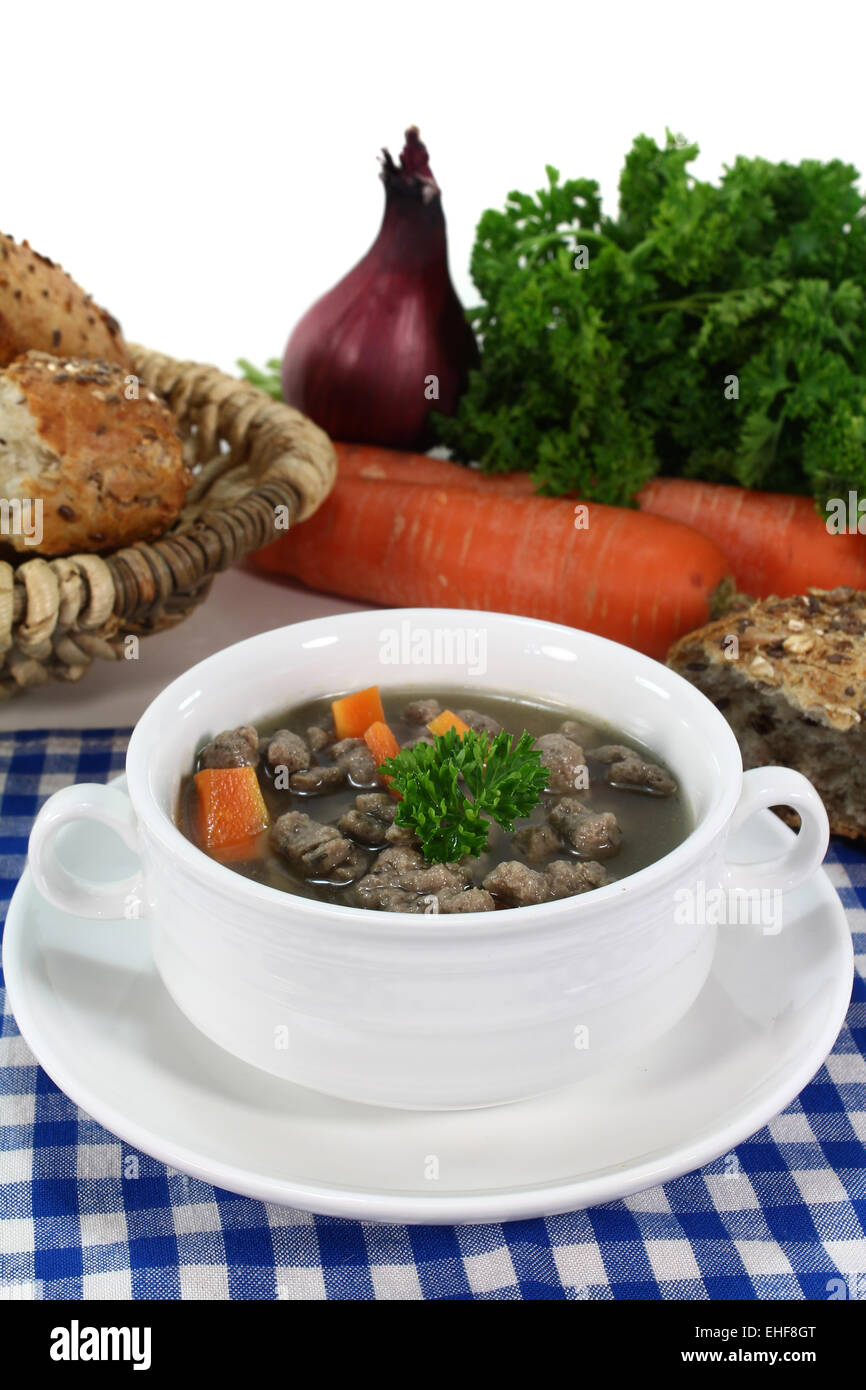 Liver spaetzle soup hi-res stock photography and images - Alamy