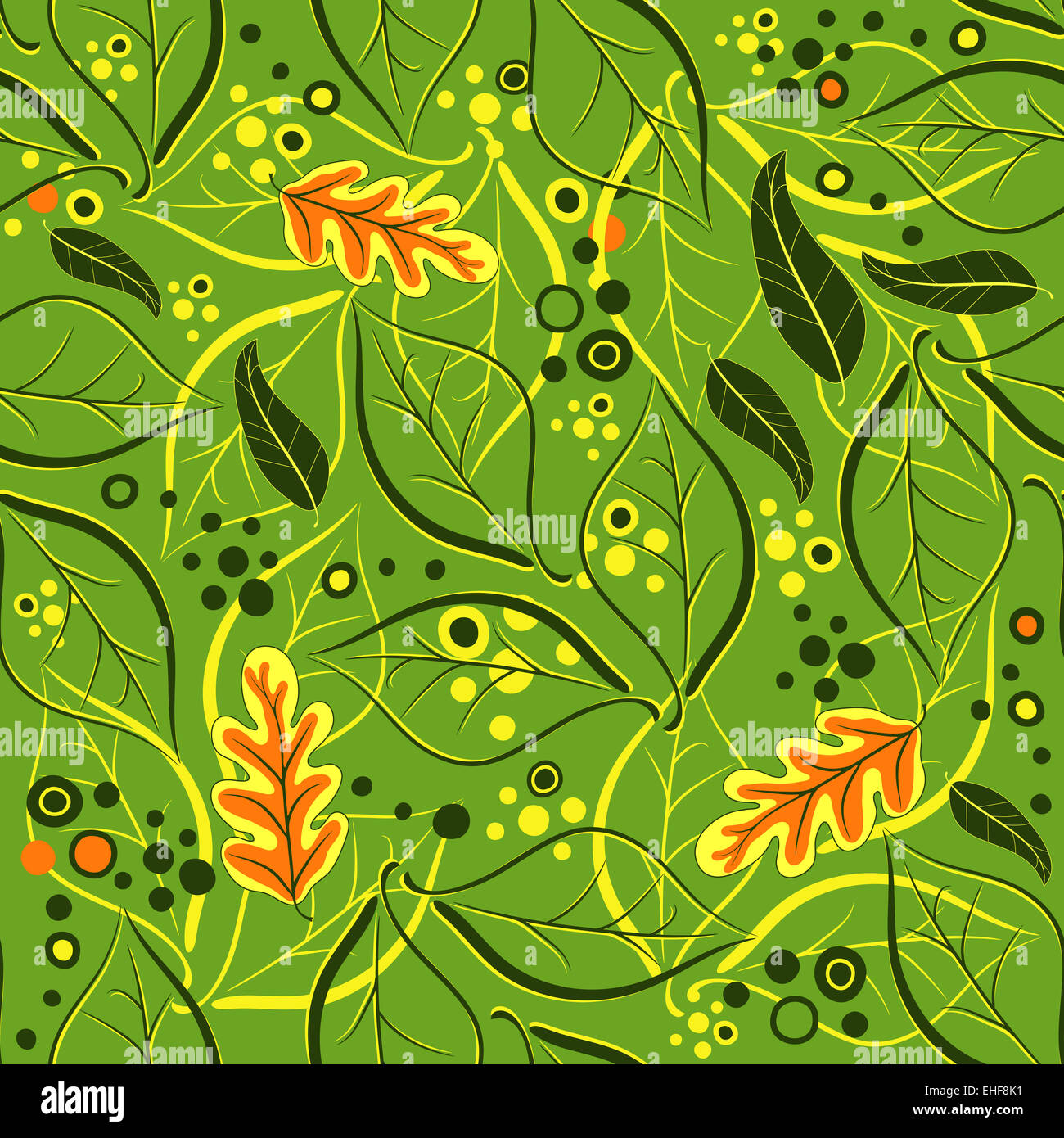 Green floral pattern hi-res stock photography and images - Alamy