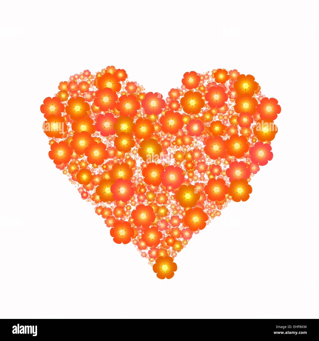 Blooming bouquet bright orange Cut Out Stock Images & Pictures - Alamy