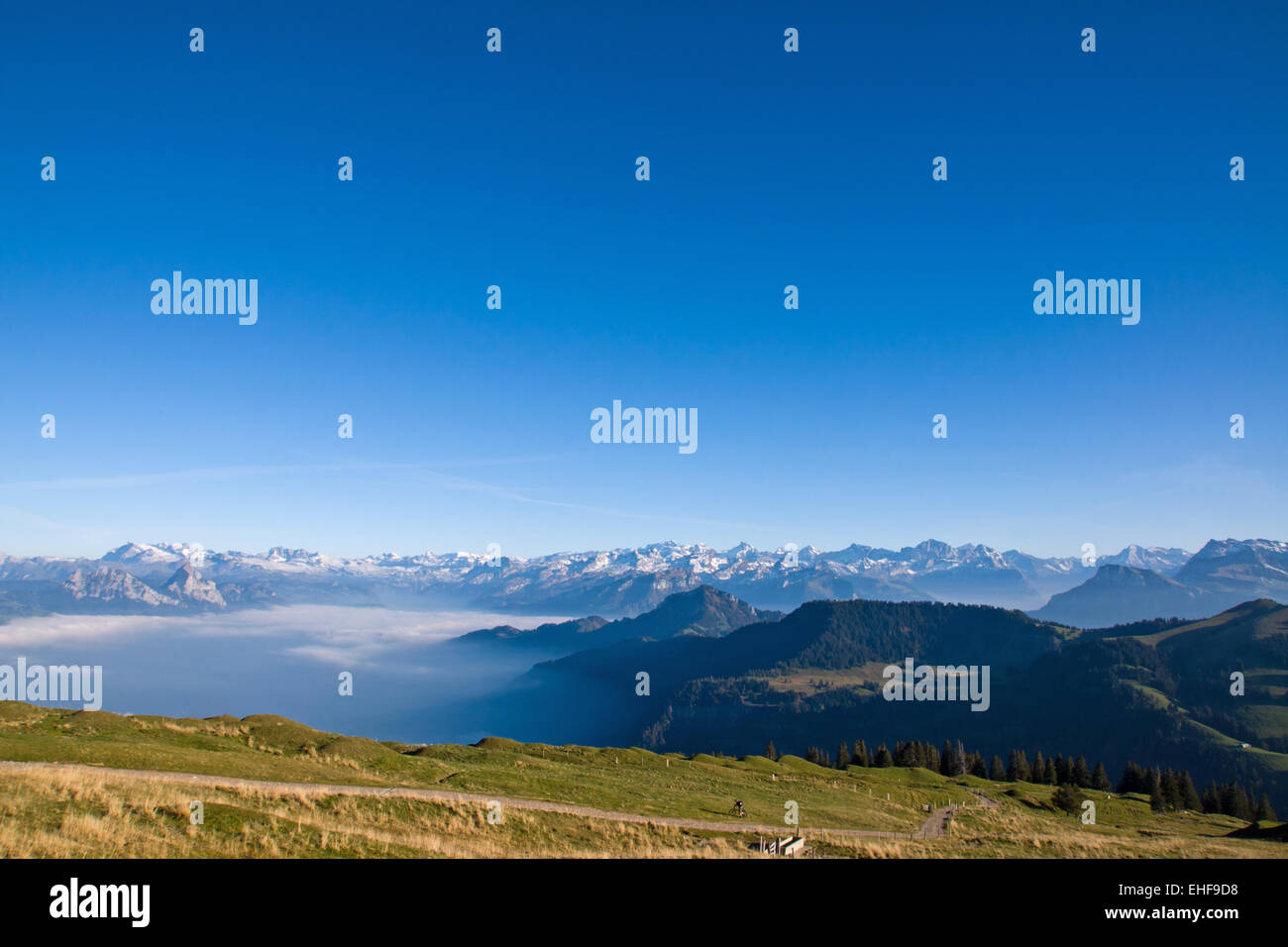Panorama of the alps Stock Photo - Alamy