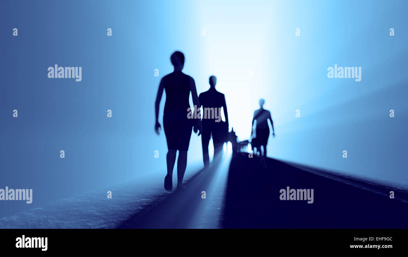 people go to the light Stock Photo - Alamy