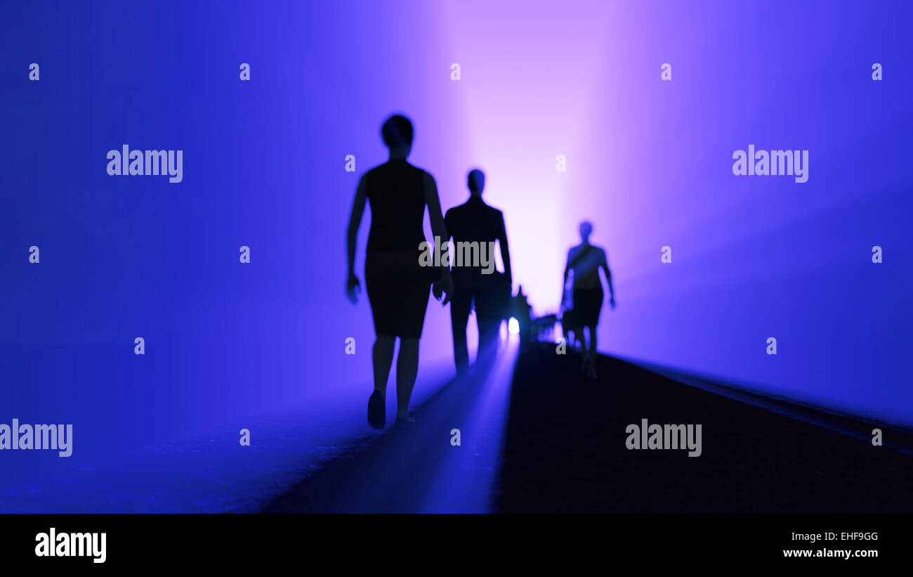 people go to the light Stock Photo - Alamy