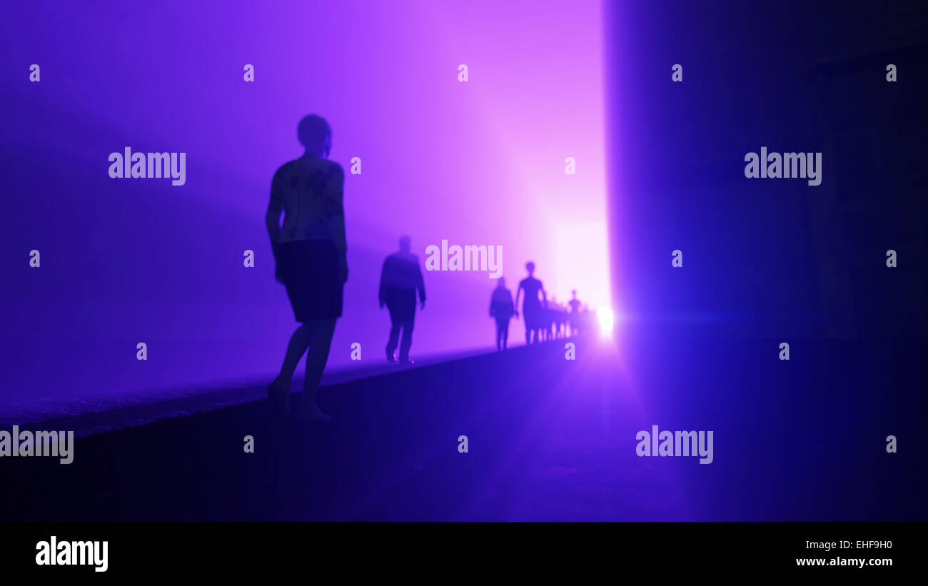 people go to the light Stock Photo - Alamy