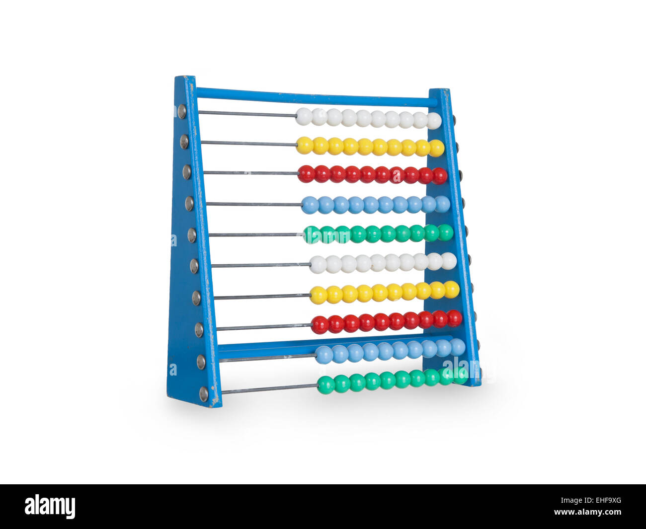 Old abacus isolated on a white background Stock Photo - Alamy