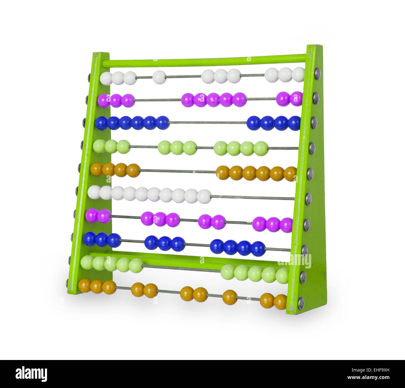Old abacus isolated on a white background Stock Photo - Alamy