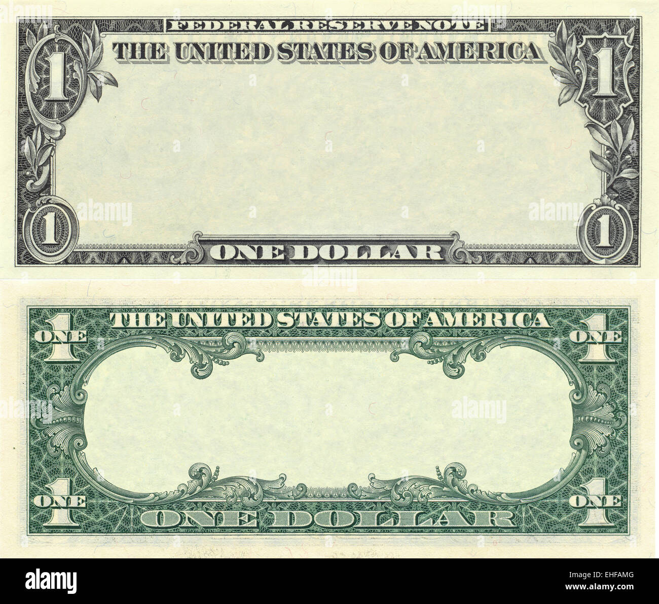 Clear 1 dollar banknote pattern Stock Photo - Alamy