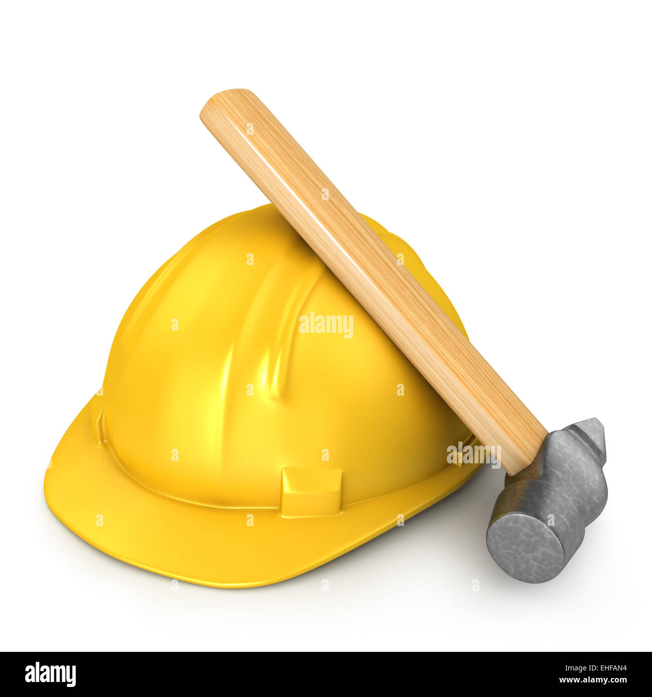 Engineer factory helmet Cut Out Stock Images & Pictures - Alamy